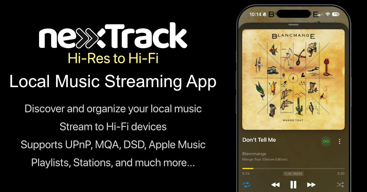 nexTrack - Local music streaming. UPnP discover and play. Stream your ...